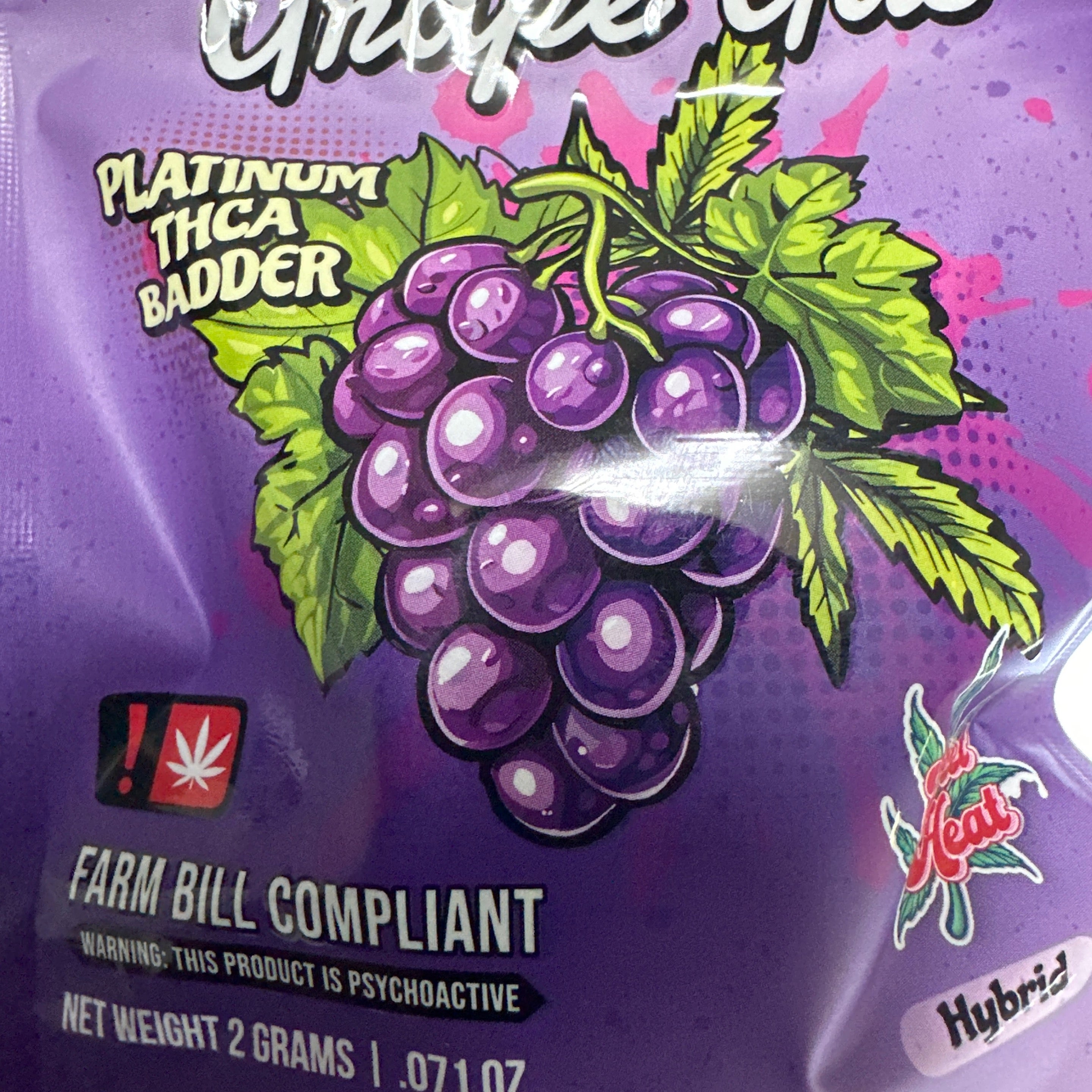 Grape Gas Sweet Heat 2g THCa Rosin Badder | Relief Buddies